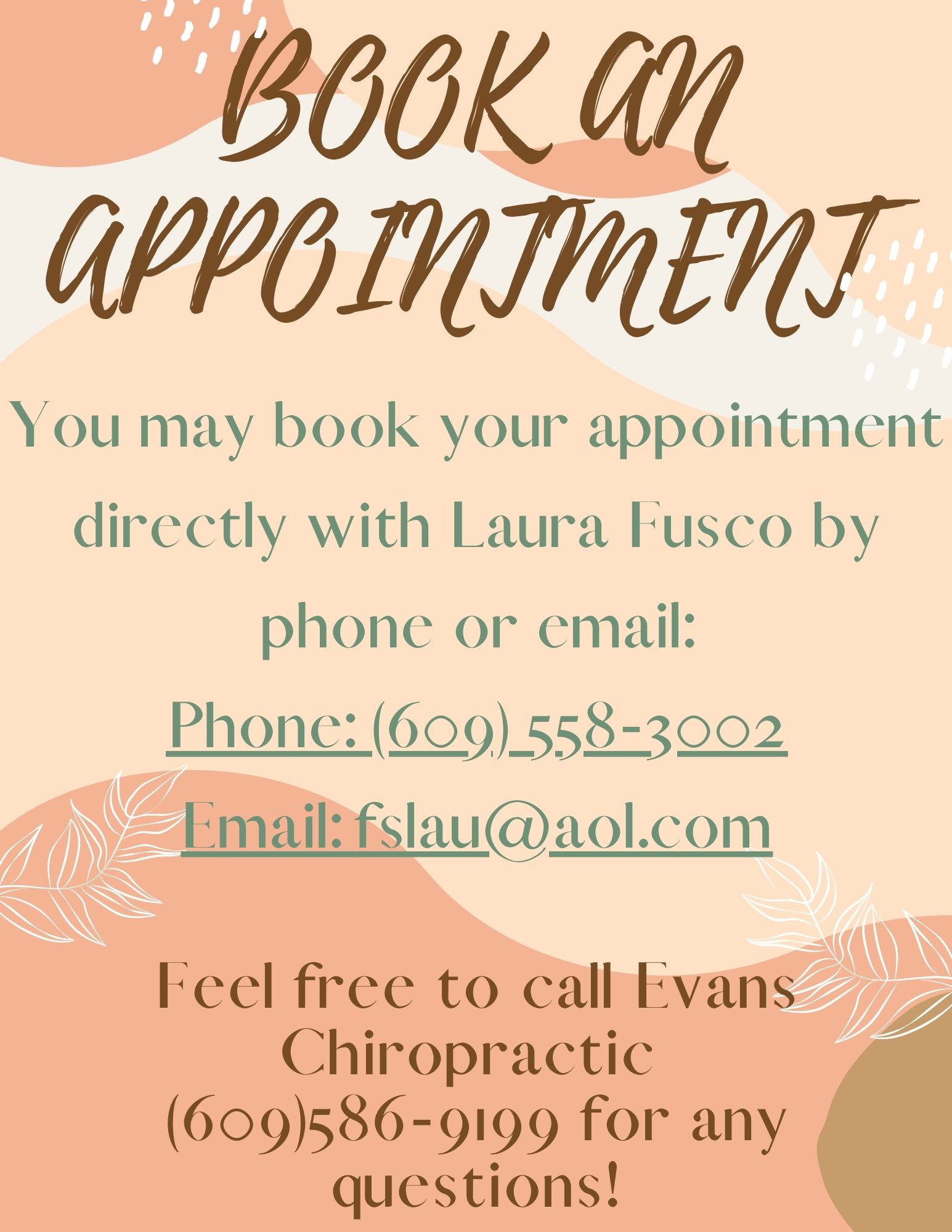 Book an Appointment | Evans Chiropractic